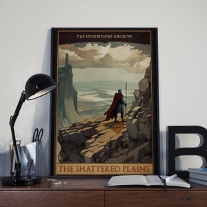 Shattered Plains Poster: Stormlight Archive, Cosmere Fantasy Art - Etsy