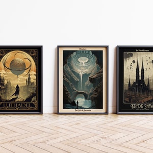 Mistborn Travel Poster Set: the Final Empire Wall Art - Etsy