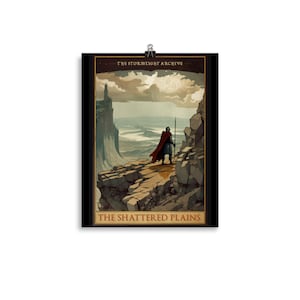 Shattered Plains Poster: Stormlight Archive, Cosmere Fantasy Art - Etsy