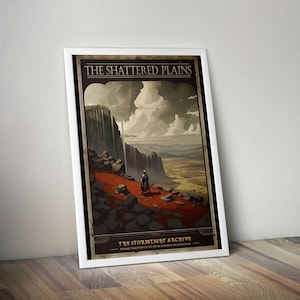 Shattered Plains Poster: Stormlight Archive, Cosmere Fantasy Art - Etsy