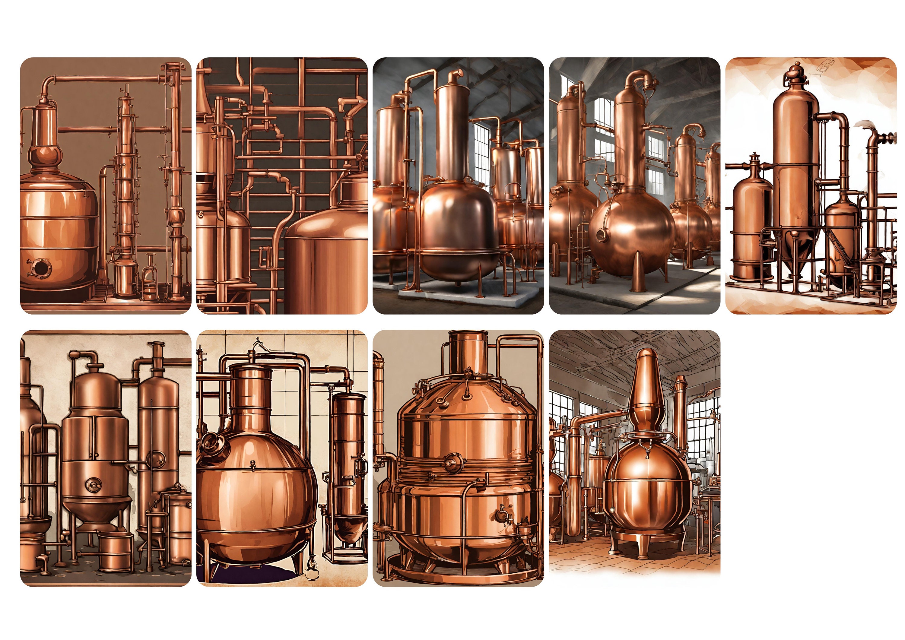 Copper Alembic Clipart in PNG Format Instant Download Digital Image ...