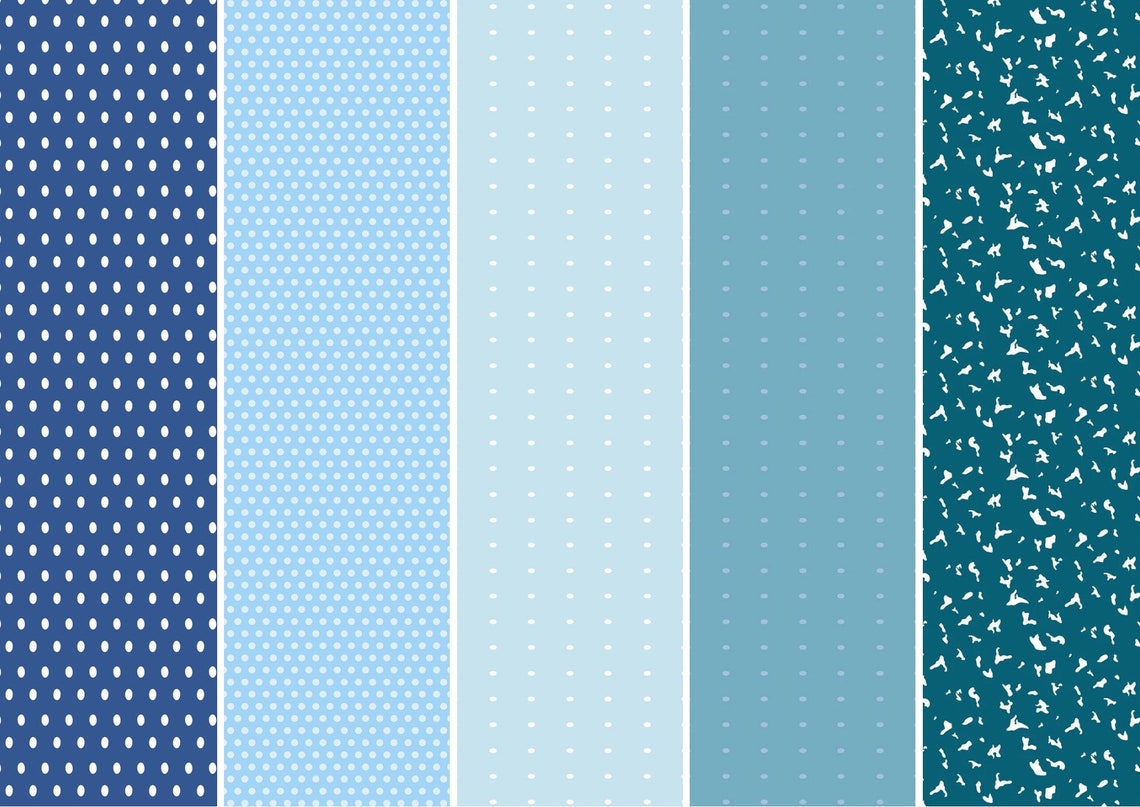 INDIGO Digital Paper, Seamless Background Patterns Instant Download for ...