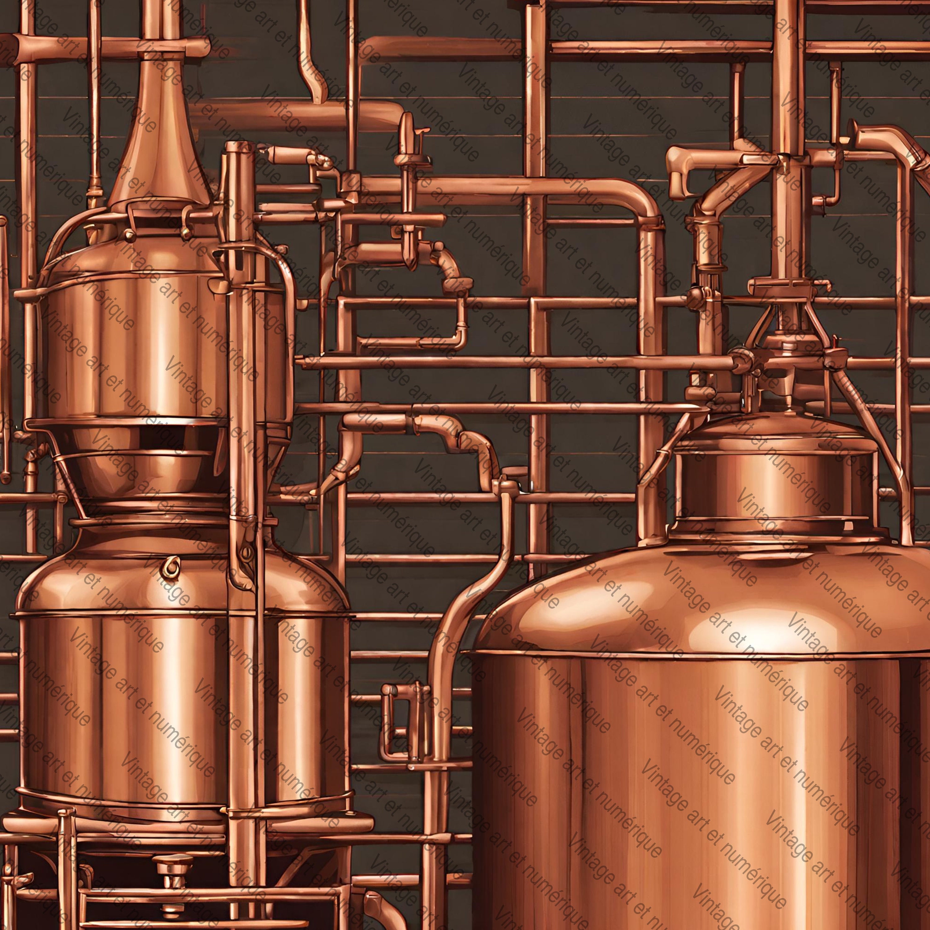 Copper Alembic Clipart in PNG Format Instant Download Digital Image ...