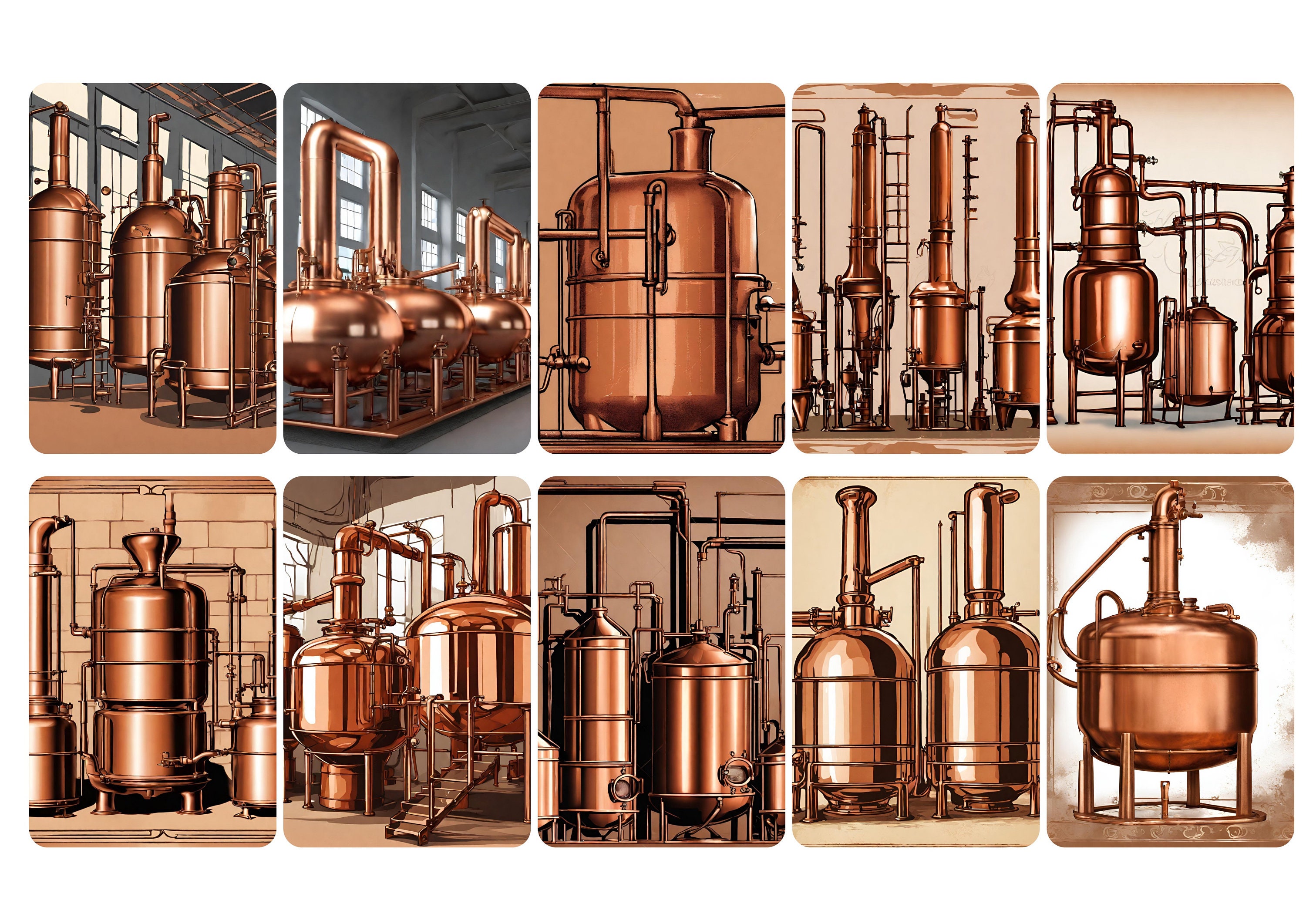 Copper Alembic Clipart in PNG Format Instant Download Digital Image ...