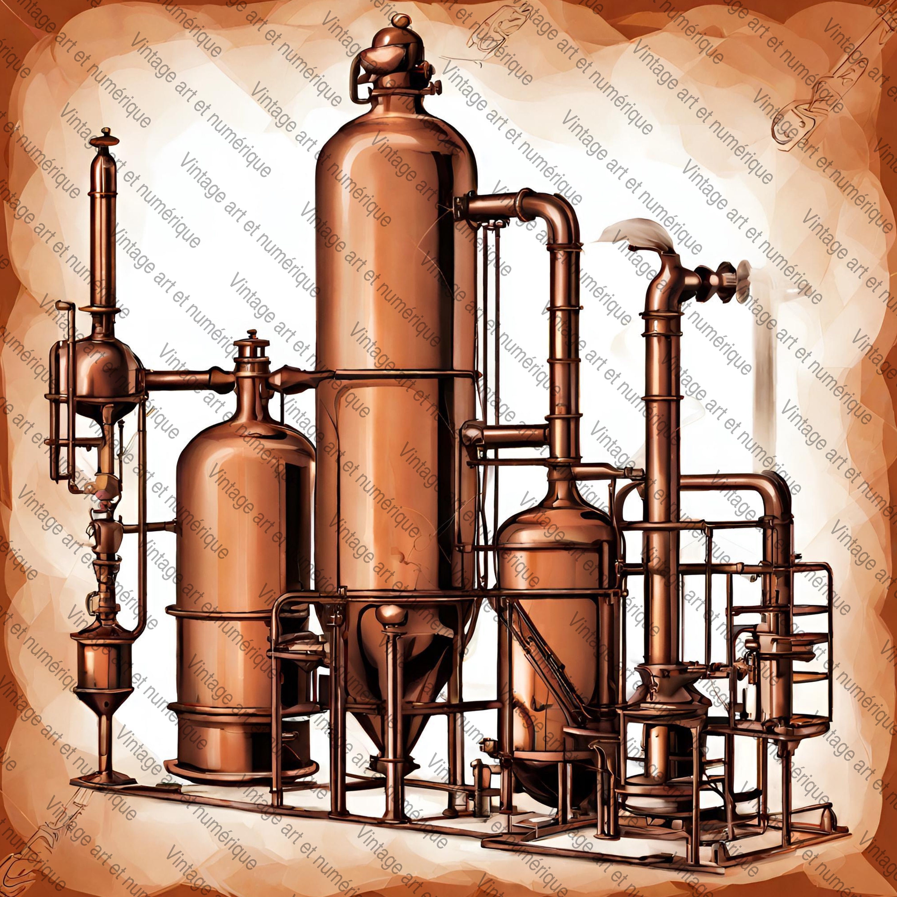 Copper Alembic Clipart in PNG Format Instant Download Digital Image ...