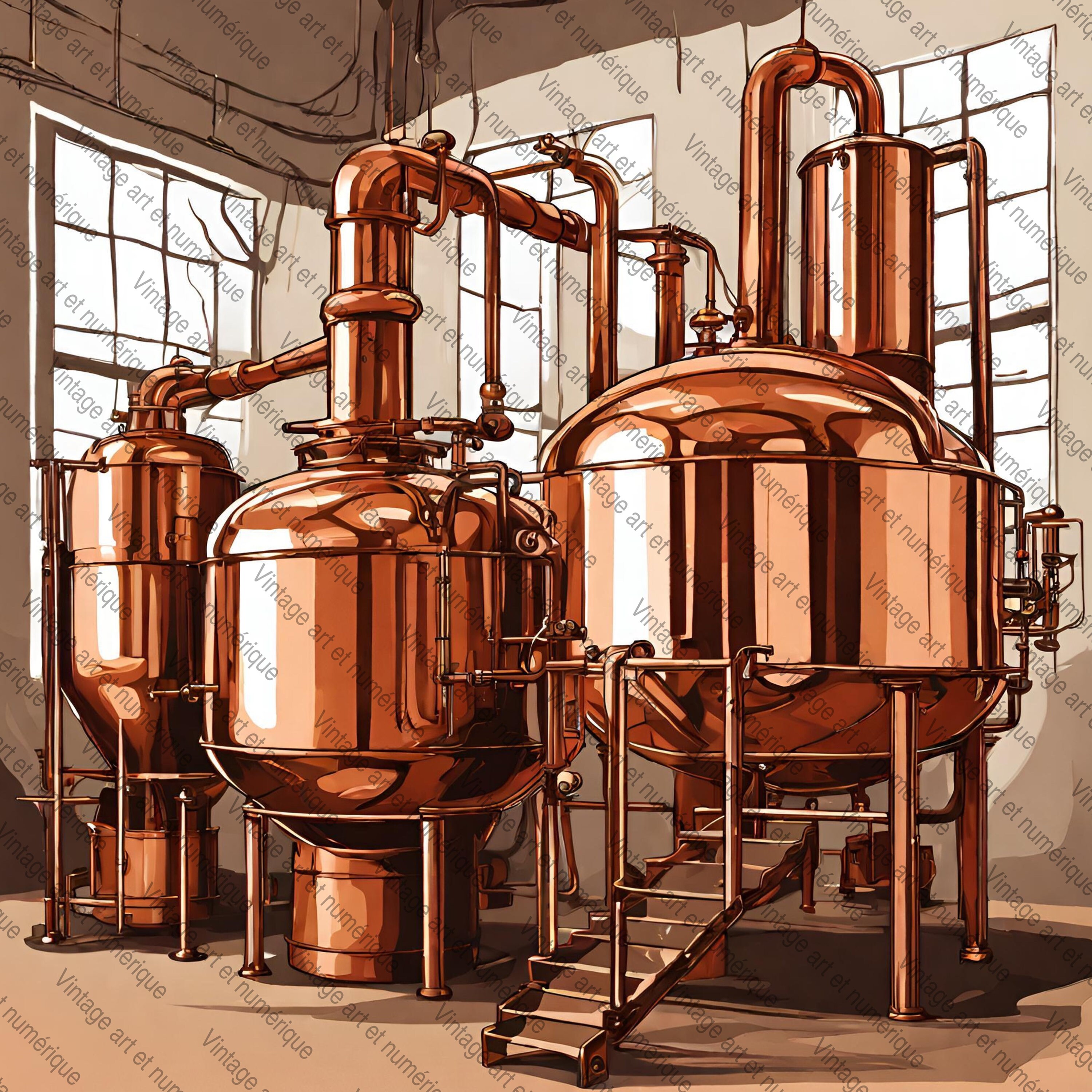 Copper Alembic Clipart in PNG Format Instant Download Digital Image ...