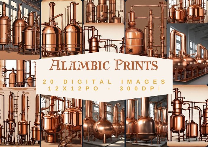 Copper Alembic Clipart in PNG Format Instant Download Digital Image ...