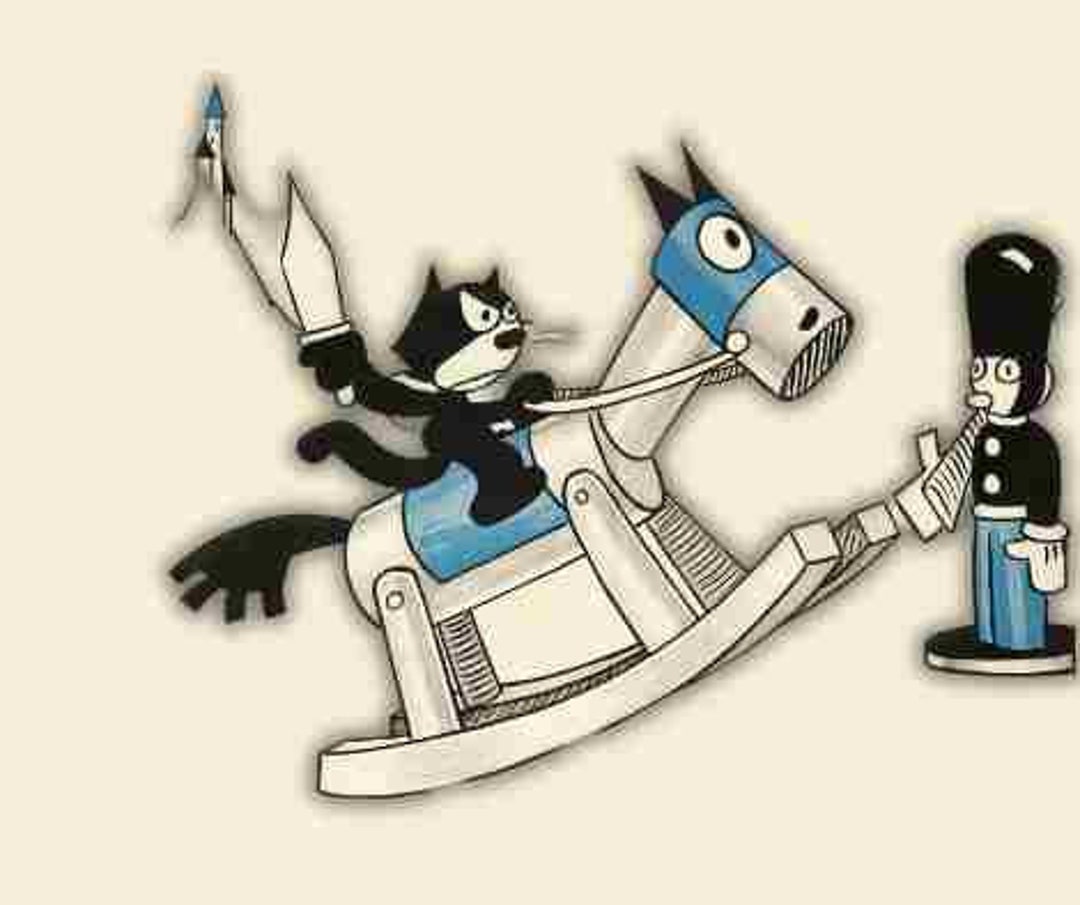 Printable Digital Art felix the Cat Color 2 Wall Art High Resolution ...