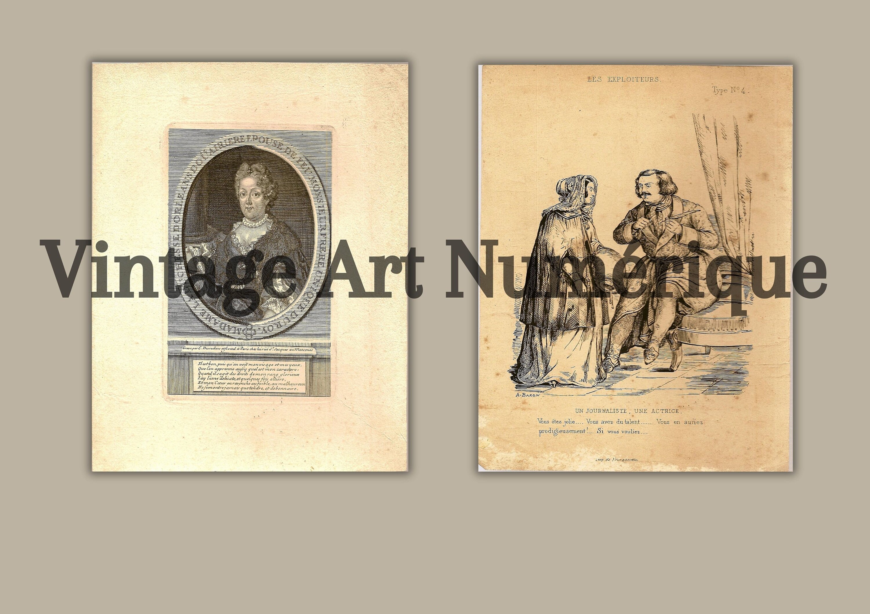 Antique Lithography 19th Century Printable Commercial Use Digital ...