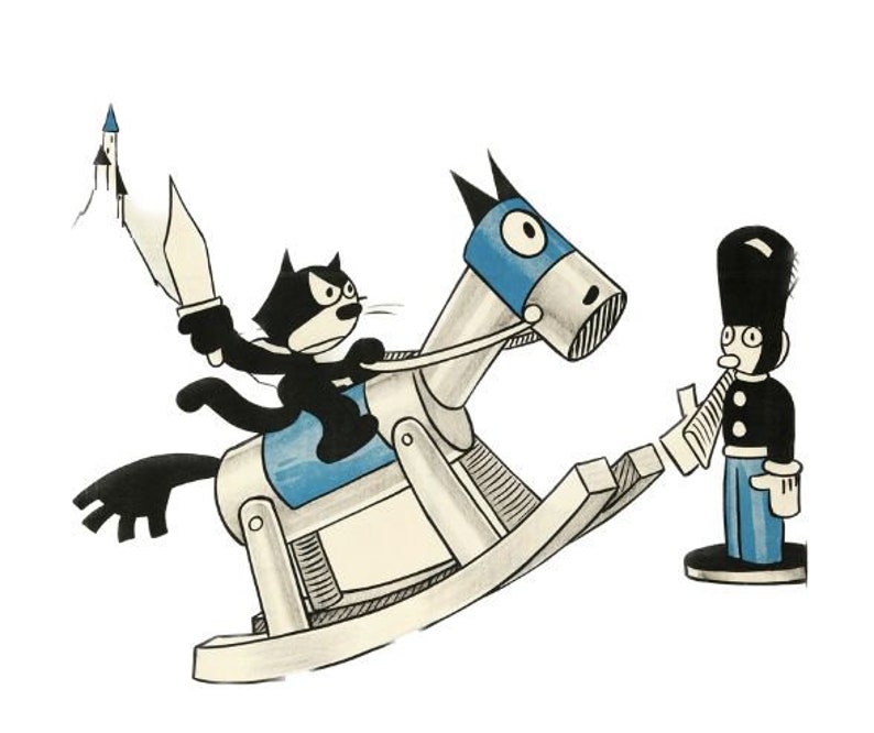 Printable Digital Art felix the Cat Wall Art High Resolution 300 Dpi ...