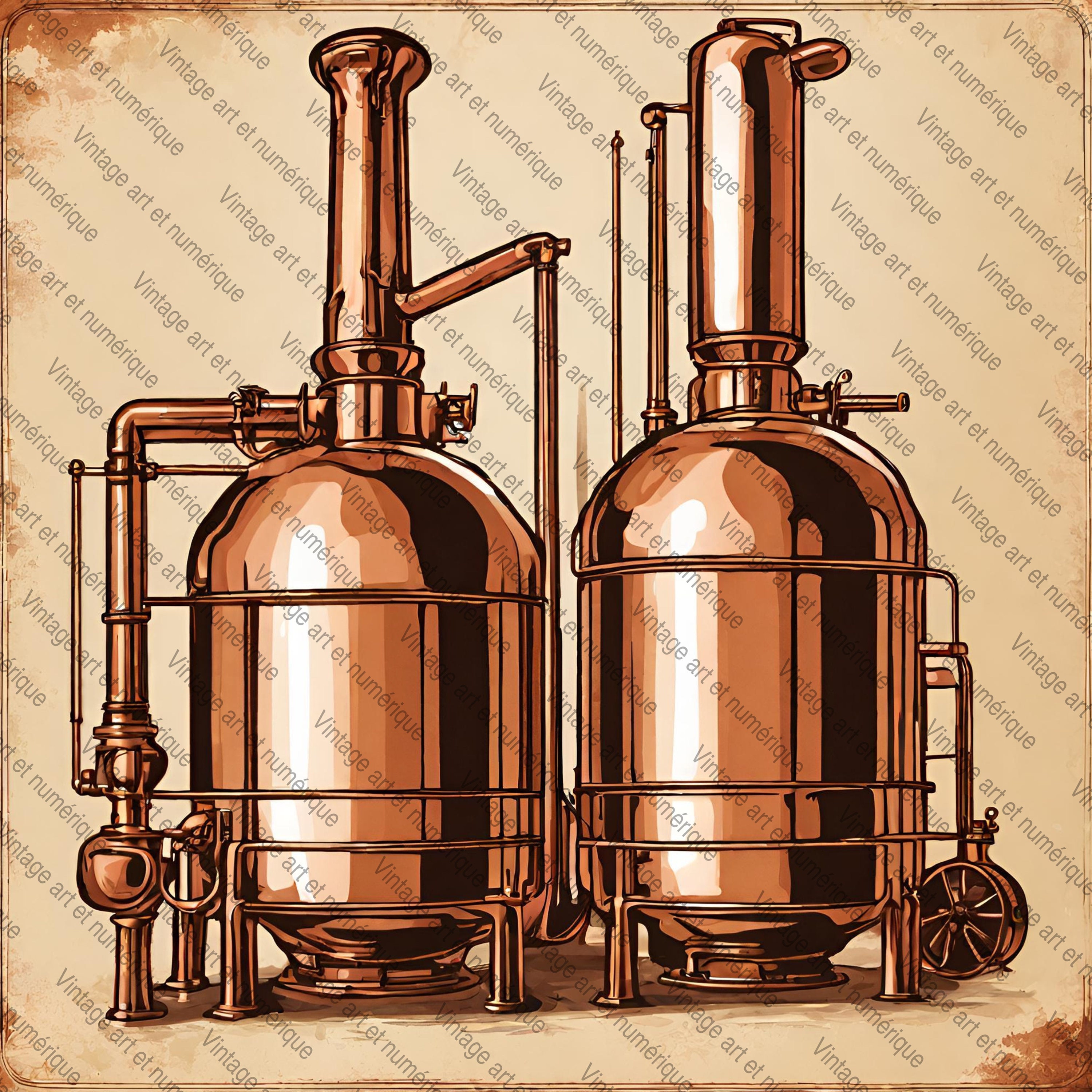 Copper Alembic Clipart in PNG Format Instant Download Digital Image ...
