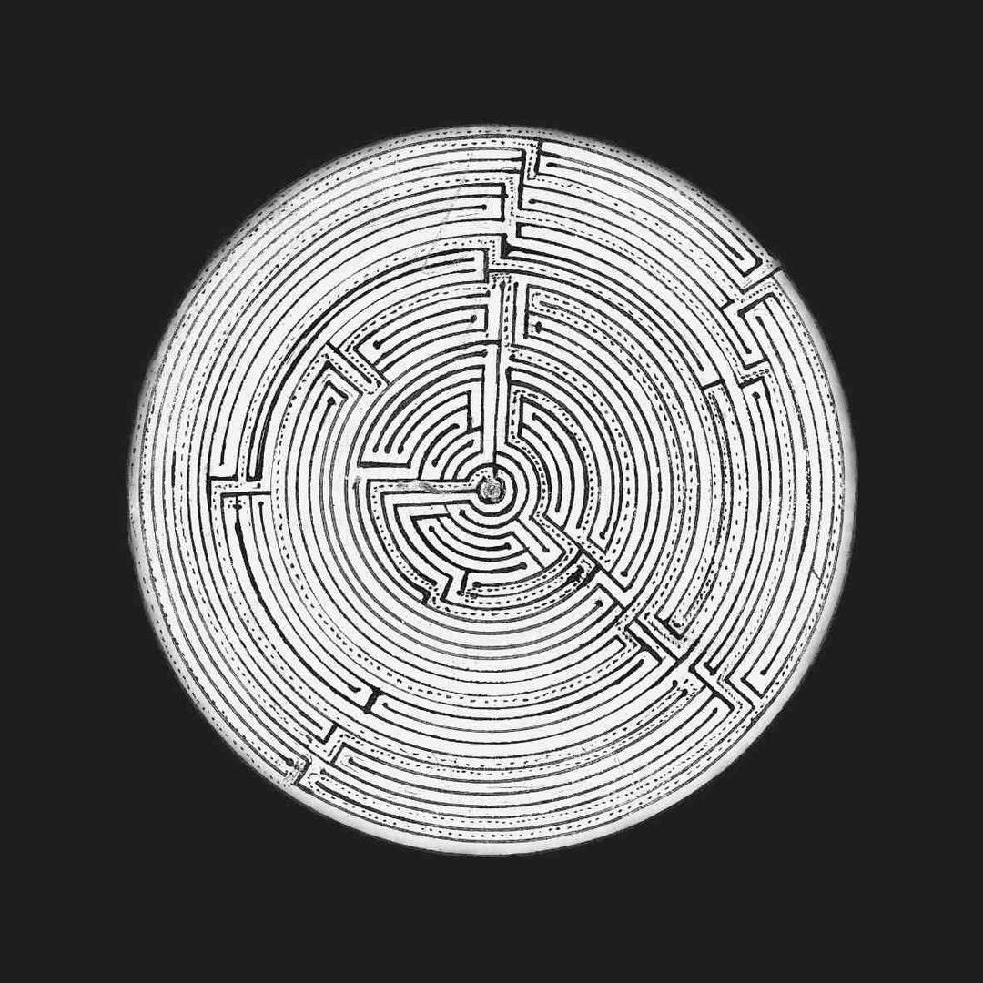 Printable Digital Art BLACK LABYRINTH Wall Art High - Etsy