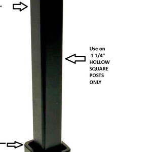 1 1/4" Railing Base Repair Bracket 4" H. Rusted Broken Out Hollow Posts ...