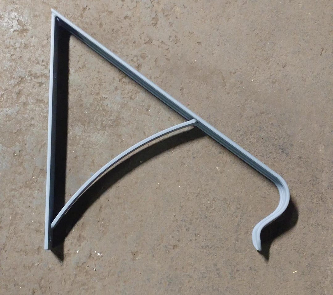 Handrail Outdoor Grab Bar Lamb Tongue Design Rail End Wrought Iron 22 ...