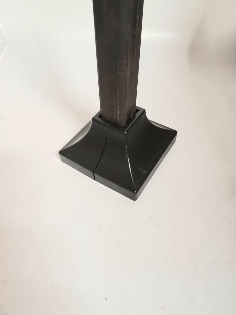 1 Cosmetic 1 1/2" Post Stair Railing Base Skirt Covers Post Banister ...