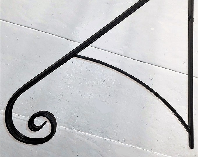 Elegant Scroll Handrail Grab Bar Design Rail End 1 Arch Wrought Iron 22 ...