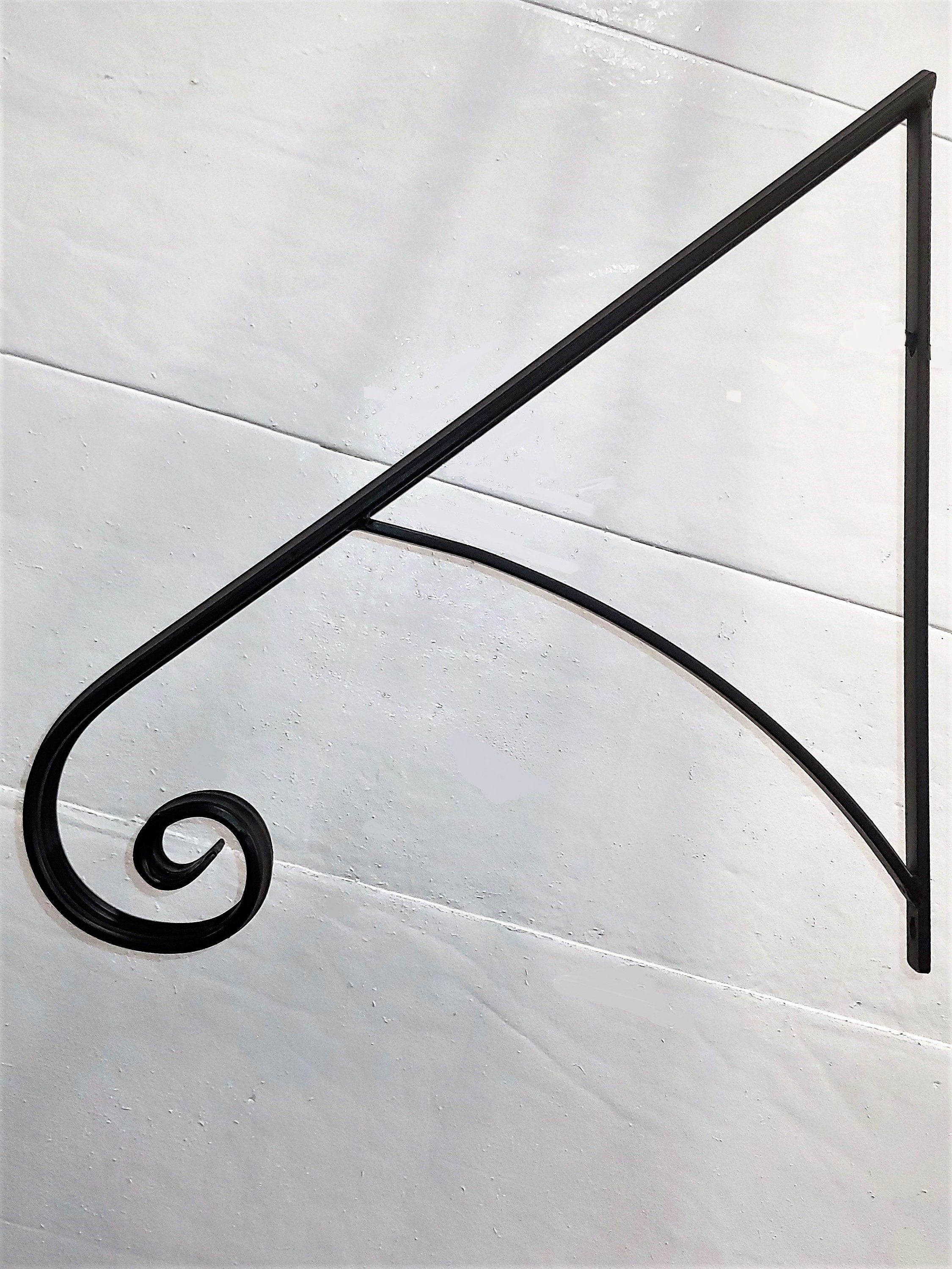 Elegant Scroll Handrail Grab Bar Design Rail End 1 Arch Wrought Iron 22 ...