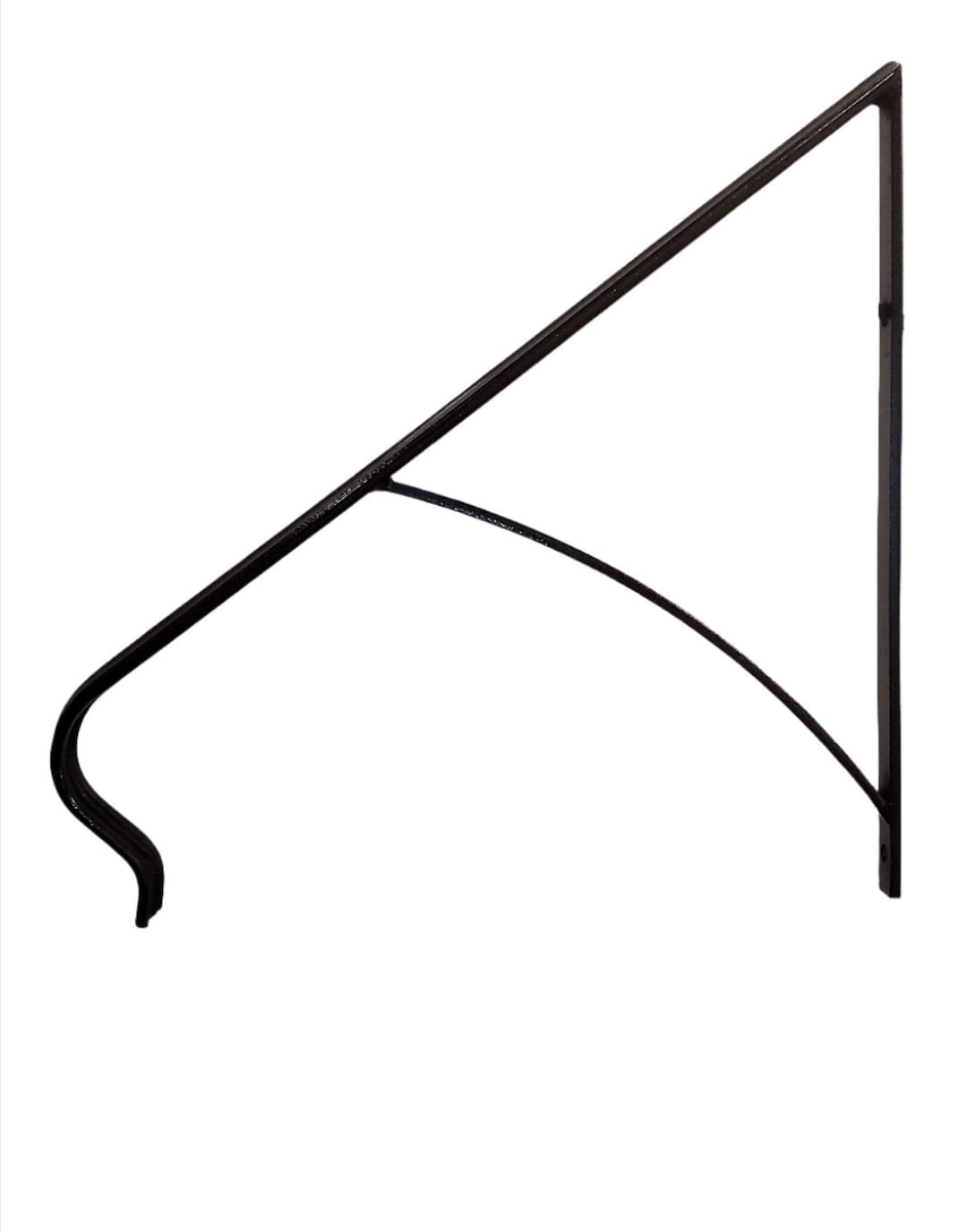 Handrail Outdoor Grab Bar Lamb Tongue Design Rail End Wrought Iron 22 ...