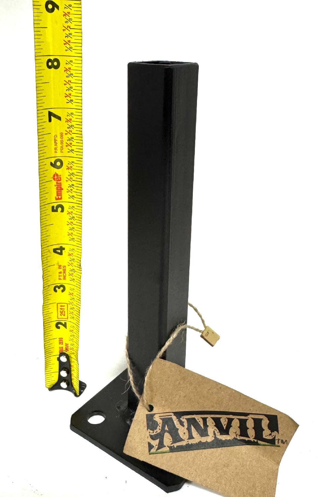 1" Outdoor Railing Post Repair Bases 8" Repair Length, Rusty Metal ...