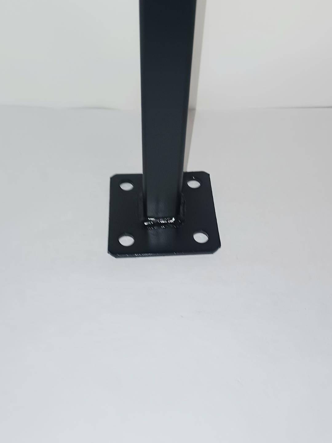 Handrail Replacement Post New Railing Leg 36 H. 1 X 1 Square Post on 3 ...