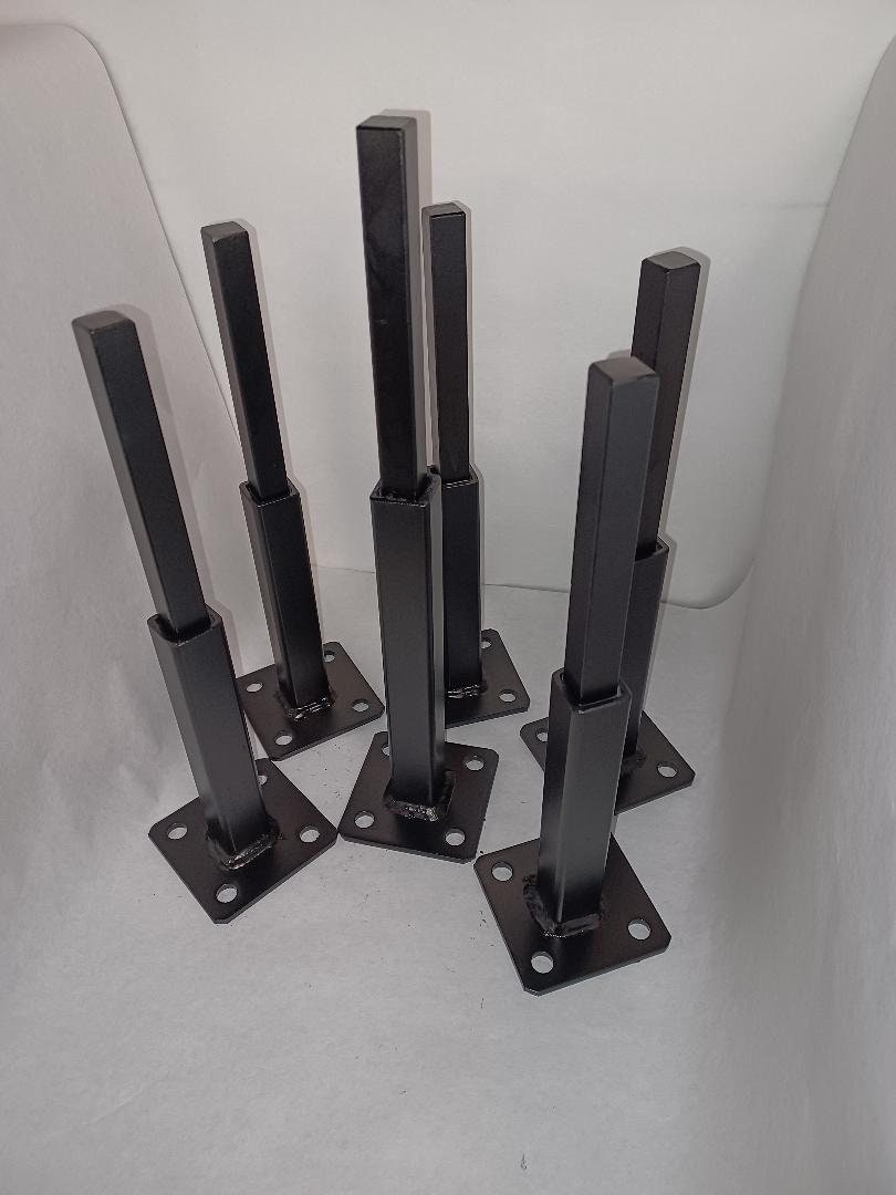 1" Metal Rail REPAIR BRACKETS 6pk 6"/8" for Rusted Out Loose Hollow ...