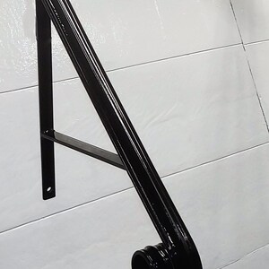 Hand Forged Stair Railing With Circle Design, Black Painted Finish - Etsy