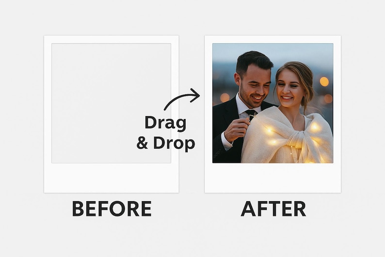 Editable Polaroid Template: Canva Photo Frames (digital Download). - Etsy