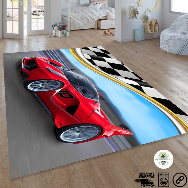 Race Track Rug - Etsy