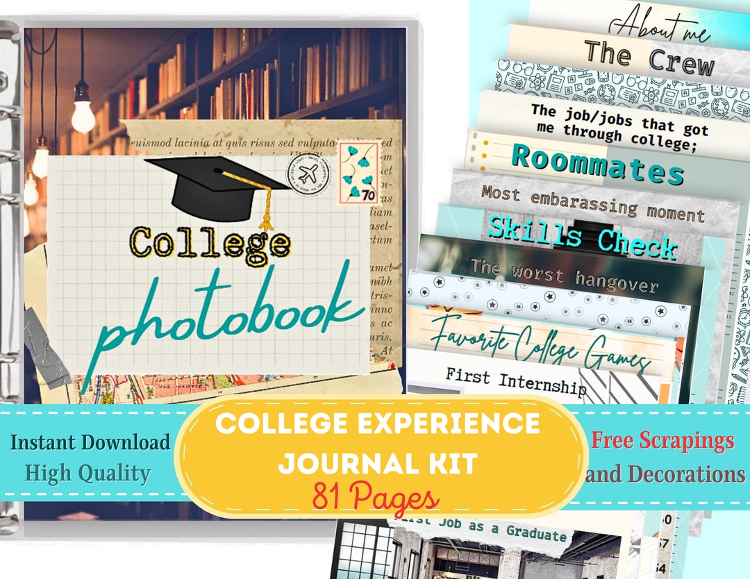 College Graduation Photobook/scrapbook(81 Pages)- Digital, Perfect ...