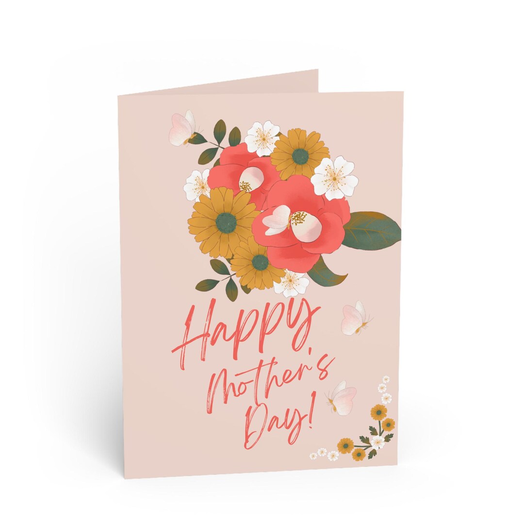 Happy Mother's Day Floral Bouquet Greeting Cards | Mother's Day Card ...