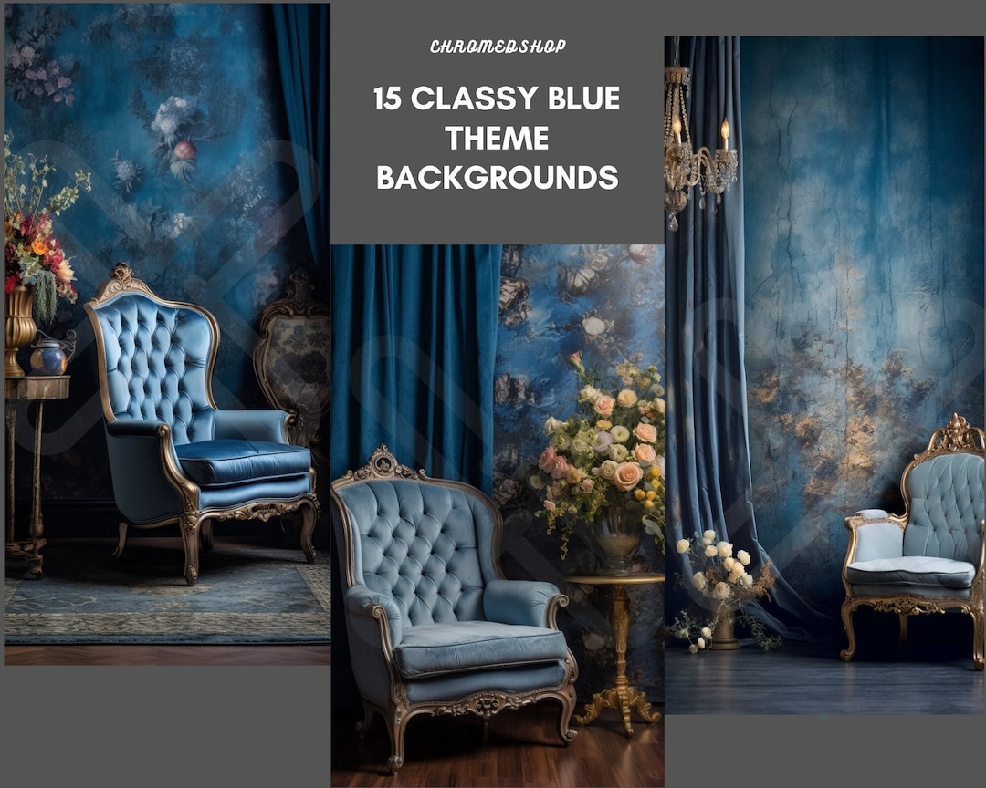 15 Classy Blue Theme Backgrounds - Etsy
