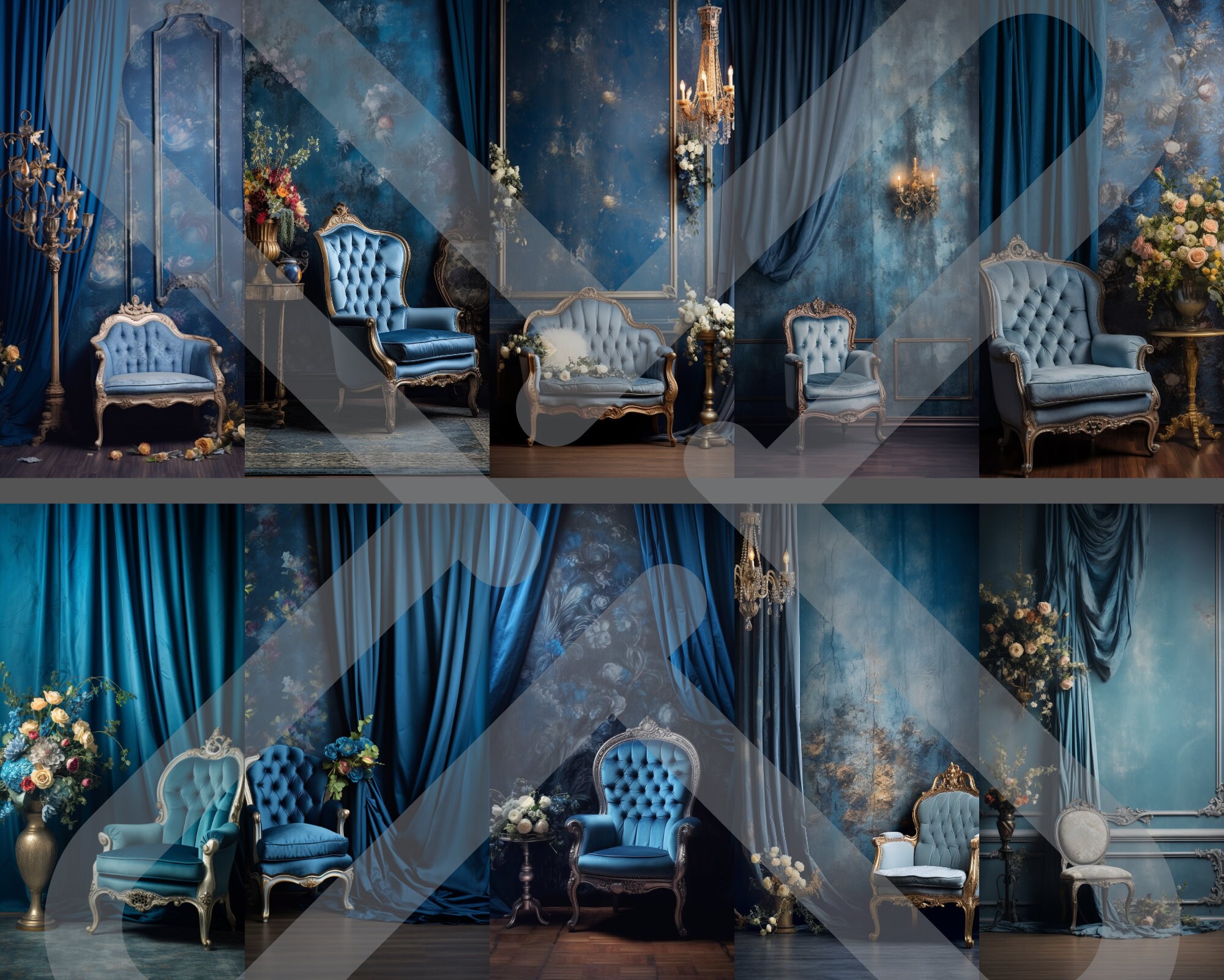 15 Classy Blue Theme Backgrounds - Etsy