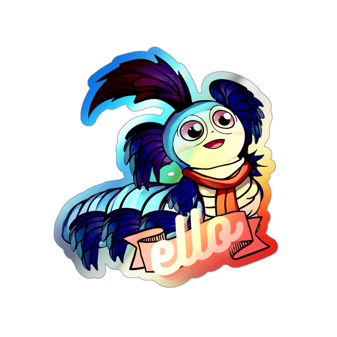 Labyrinth Ello Worm Holographic Sticker - Etsy