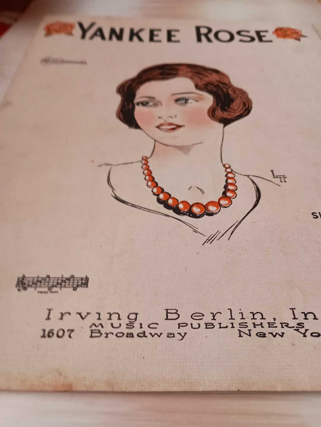 Yankee Rose Vintage Sheet Music 1926 - Etsy