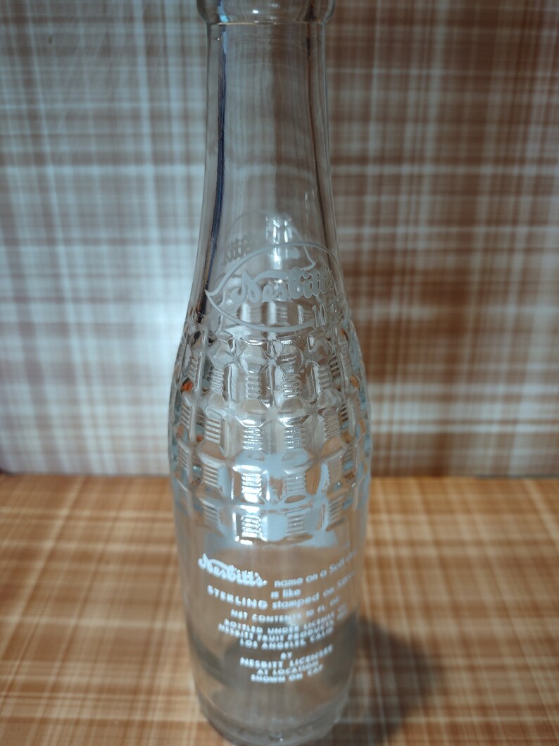 Vintage Nesbitt's Soda Bottle - Etsy