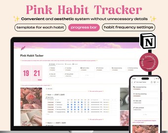 Notion Habit Tracker Notion Template Notion Dashboard Notion Life Planner Notion Planner Digital ...