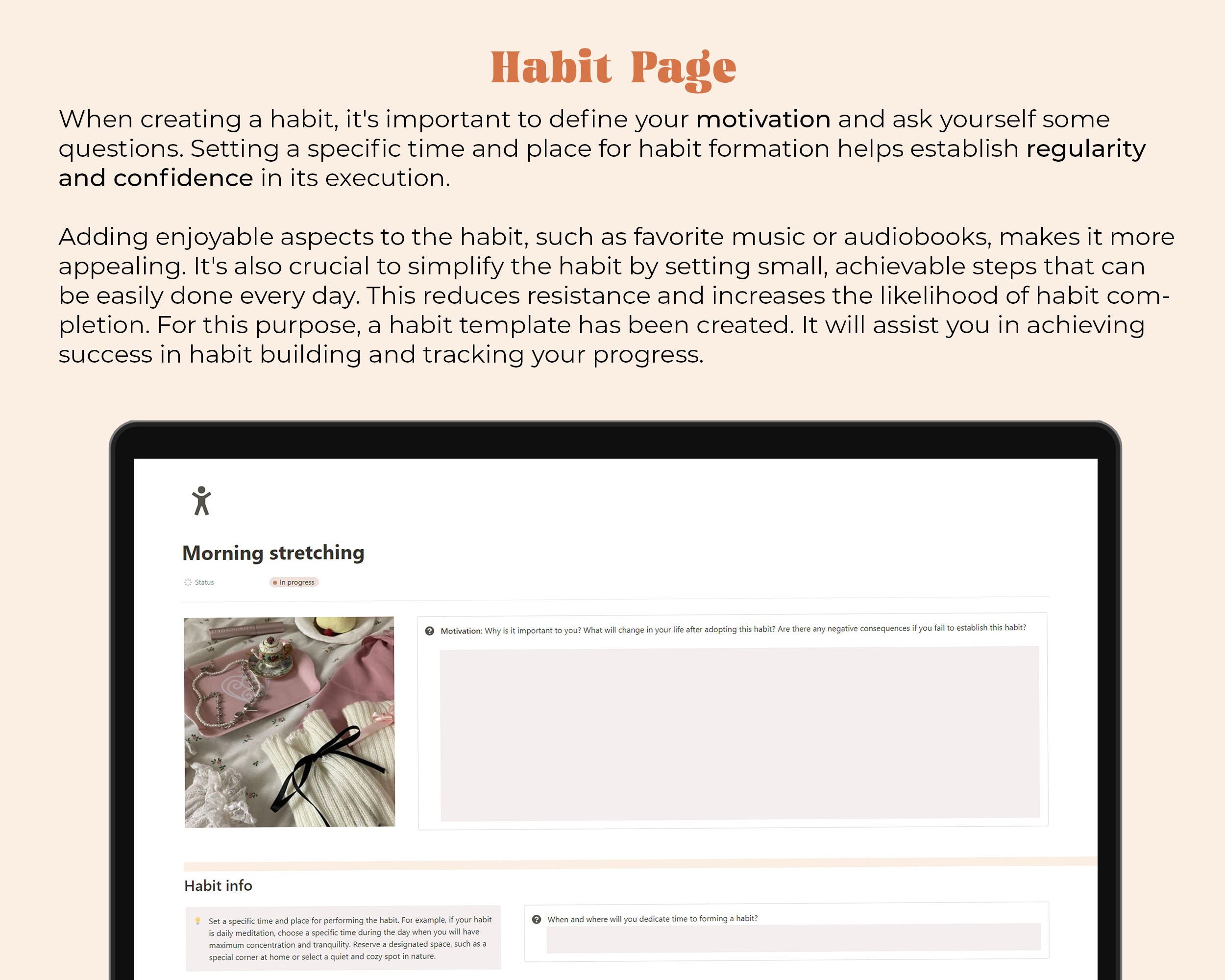 Aesthetic Notion Template Notion Habit Tracker Notion Dashboard Notion ...