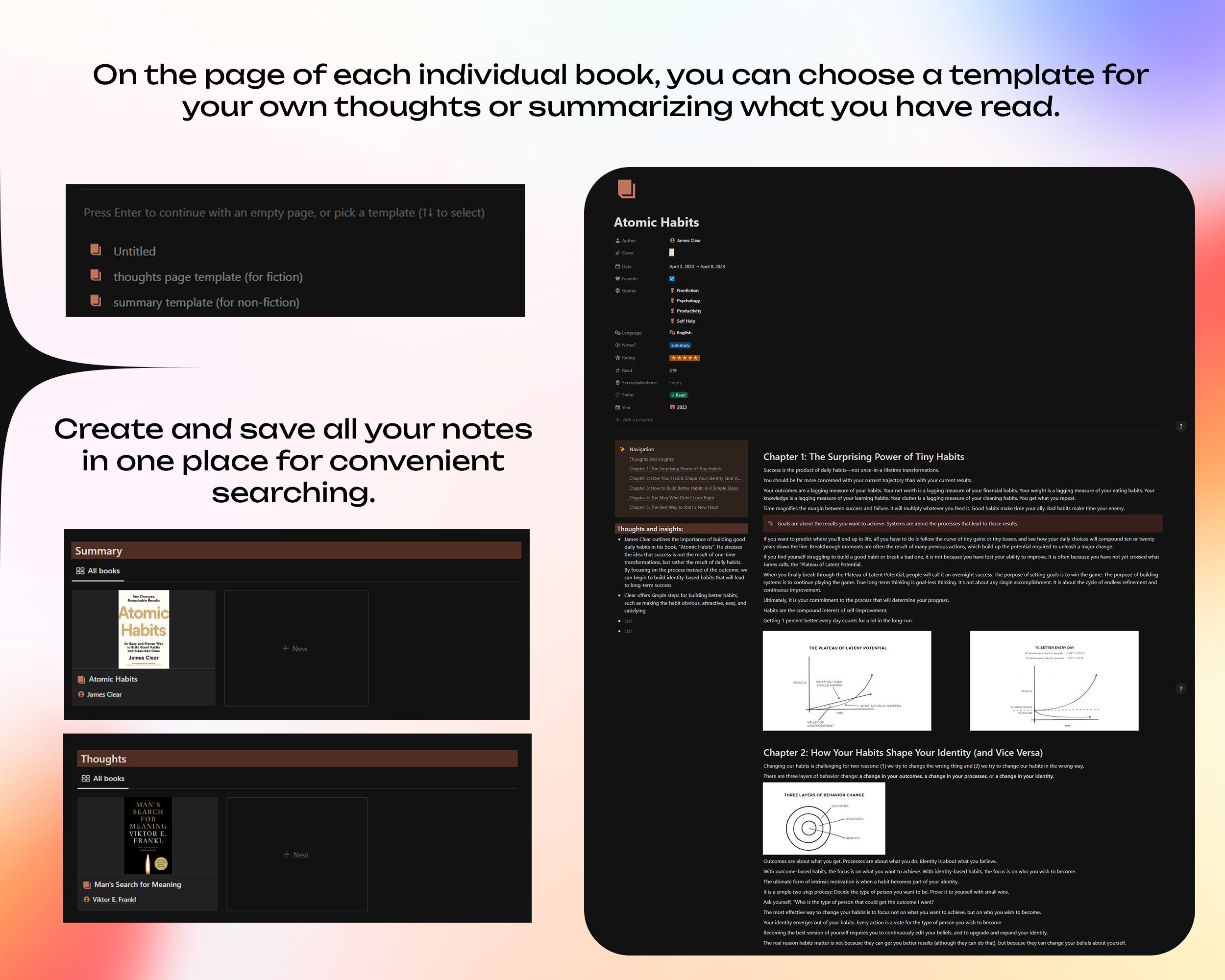 Book Tracker Notion Planner Reading Tracker Notion Dark Academia Notion ...