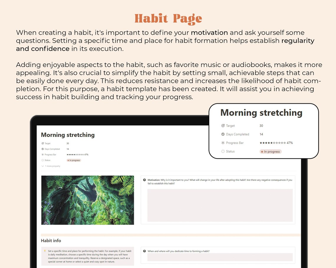 Notion Habit Tracker Notion Template Notion Dashboard Notion Life Planner Notion Planner Digital ...