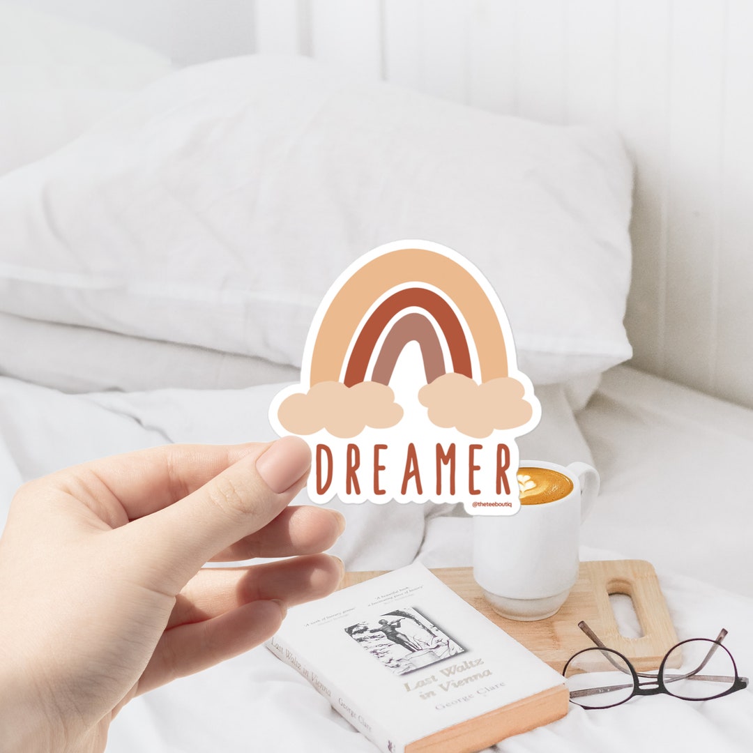 Dreamer Sticker, Daydreaming Decal, Cute Rainbow Laptop Sticker ...