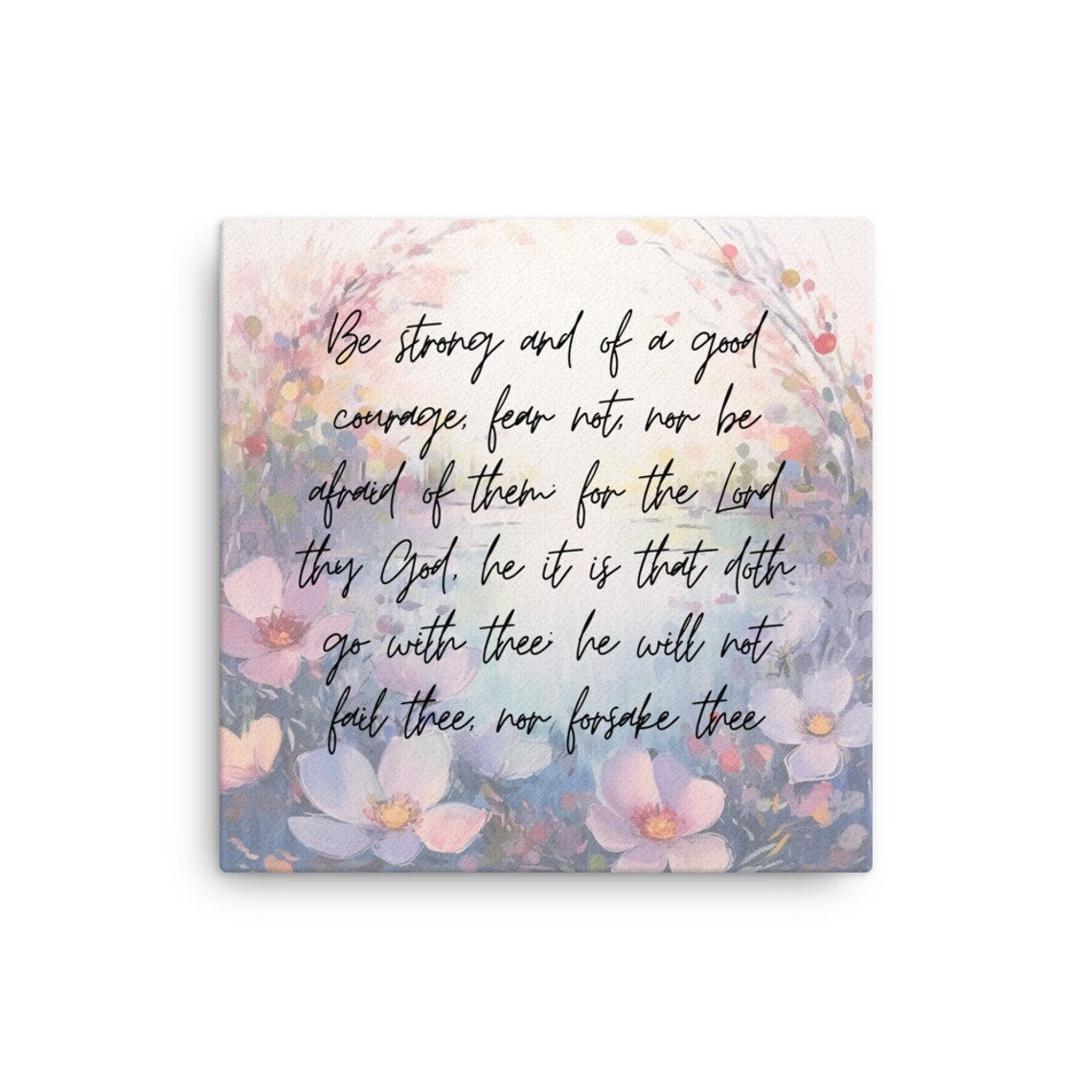 Scripture Watercolor Poster Art Home Decor Thin Canvas - Etsy