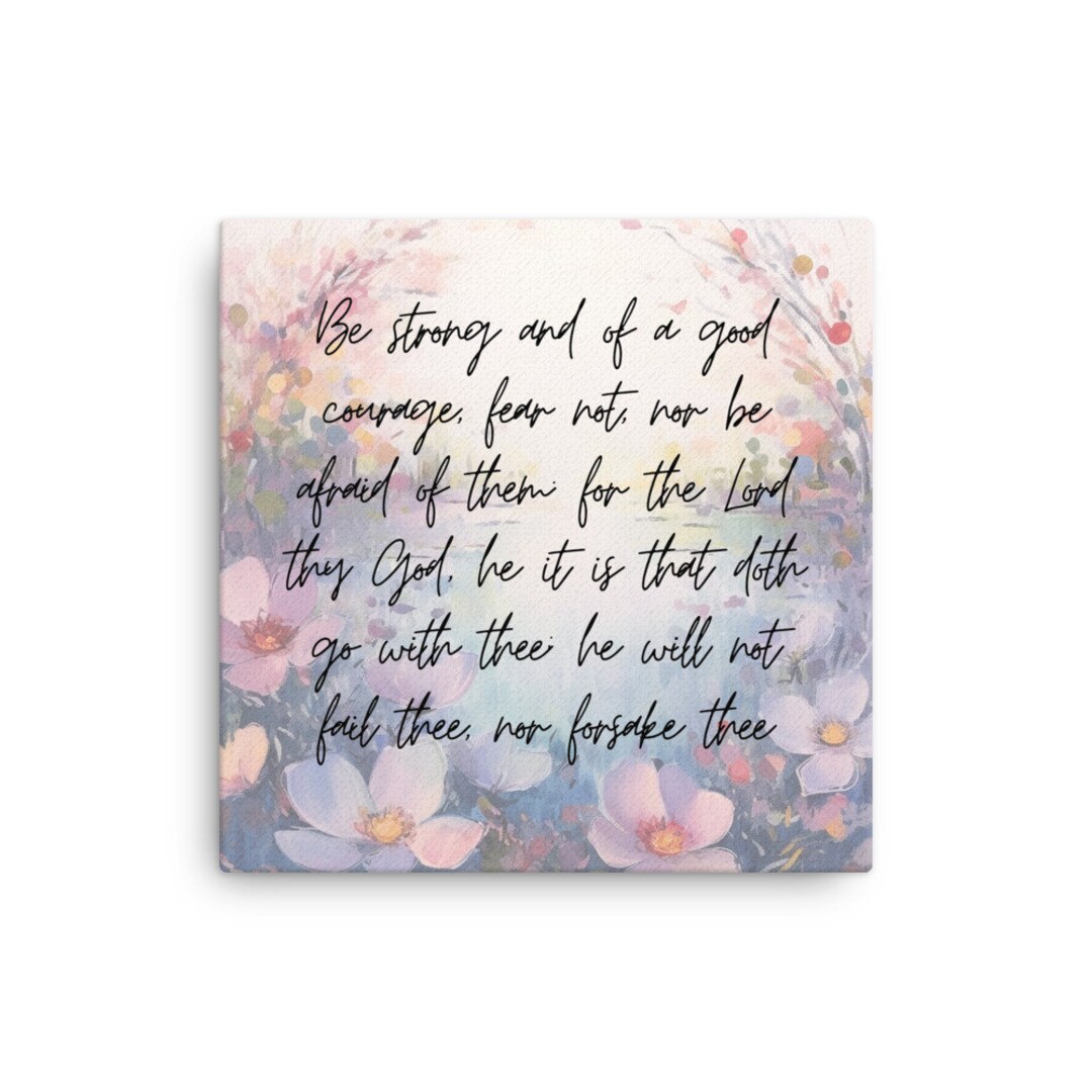 Scripture Watercolor Poster Art Home Decor Thin Canvas - Etsy