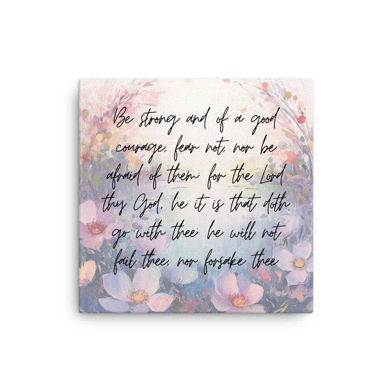 Scripture Watercolor Poster Art Home Decor Thin Canvas - Etsy