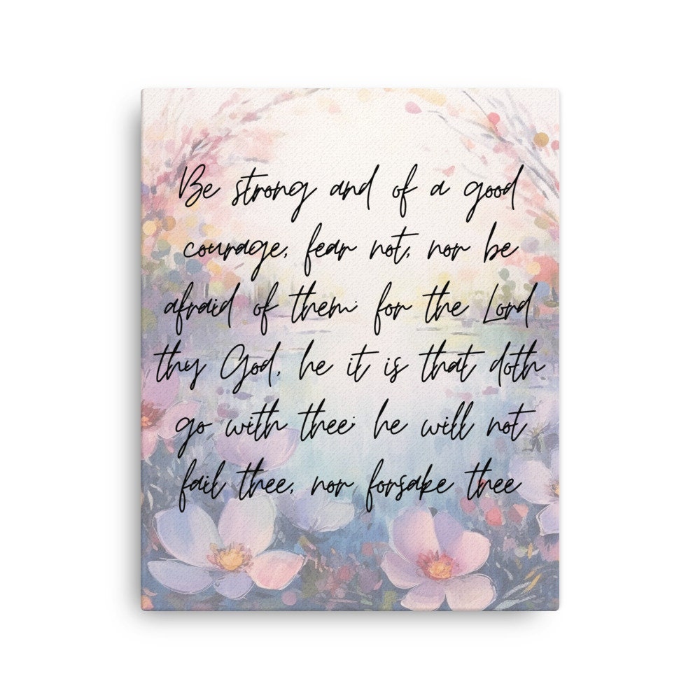 Scripture Watercolor Poster Art Home Decor Thin Canvas - Etsy