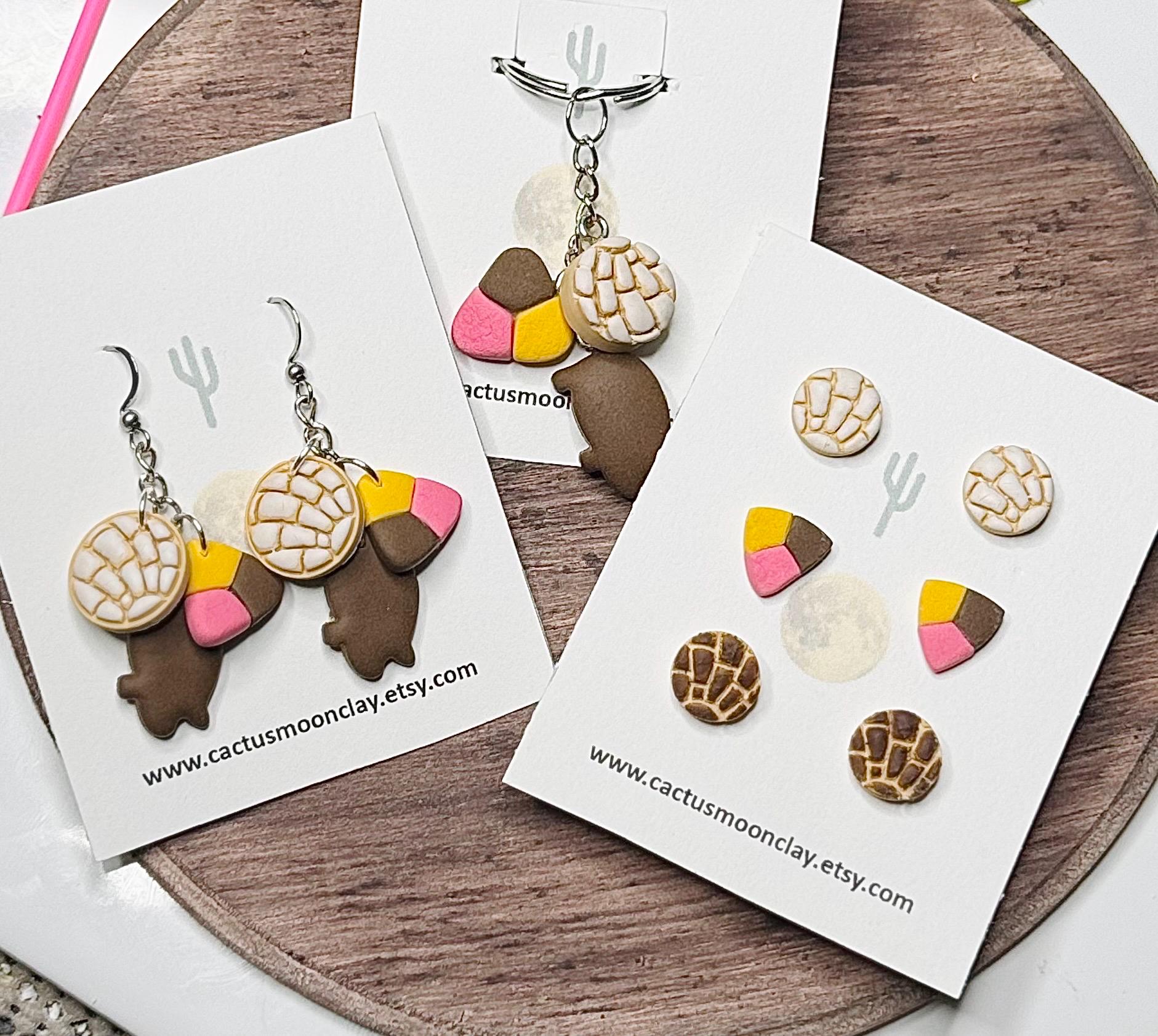 Pan Dulce Keychain | Mexican Sweet Bread Charms Keychain | Handmade ...