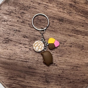 Pan Dulce Keychain | Mexican Sweet Bread Charms Keychain | Handmade ...