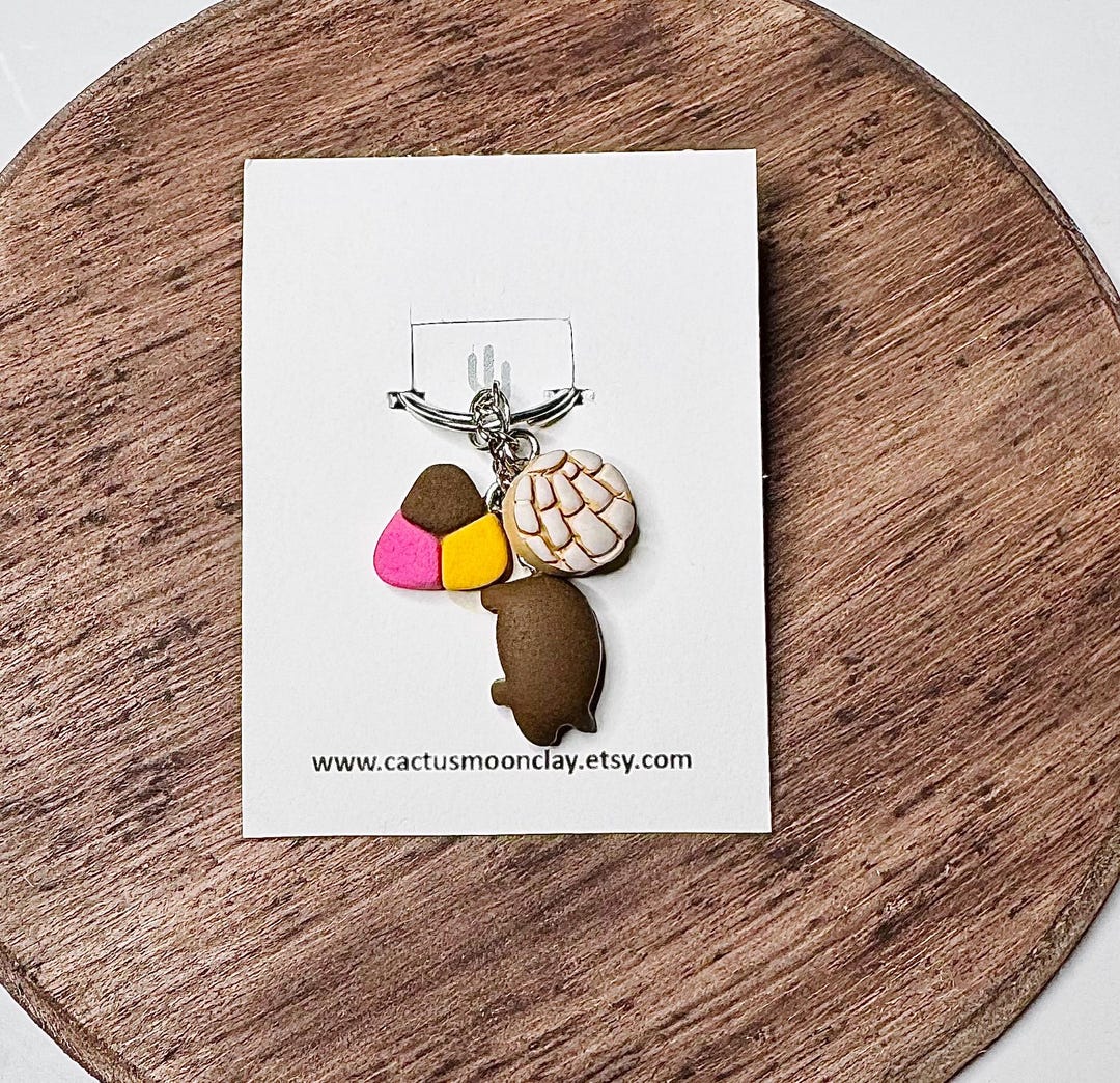 Pan Dulce Keychain | Mexican Sweet Bread Charms Keychain | Handmade ...