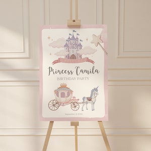 Editable Princess Gift Tag Birthday Template Printable Fairy Tale ...