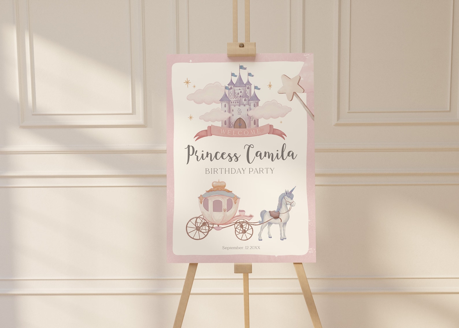 Editable Princess Gift Tag Birthday Template Printable Fairy Tale ...