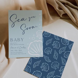 Editable Welcome Sign Sea You Soon Baby Shower Ocean Sign Printable ...